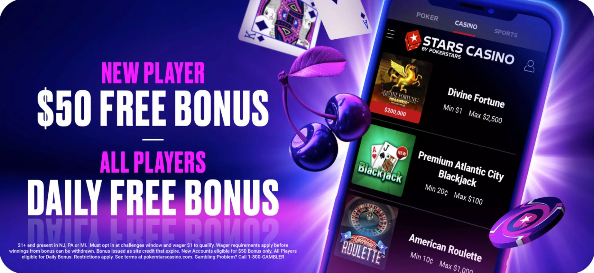 Pokerstars mobile casino app overview